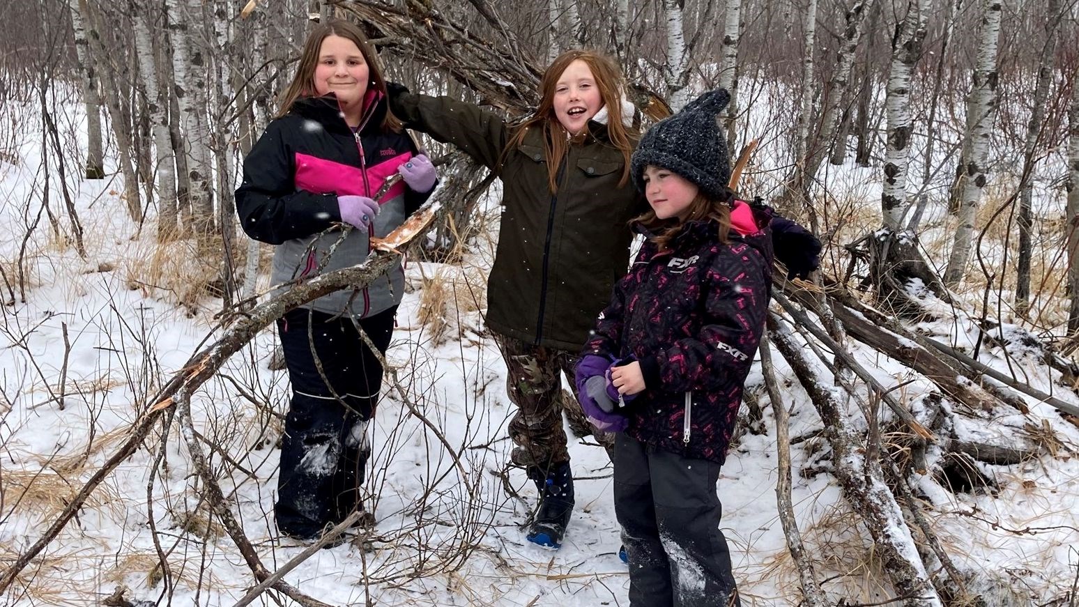 Eriksdale School Fort Building Club